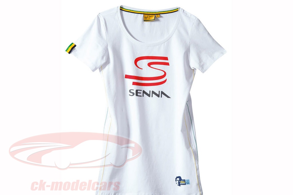 Ayrton Senna Ladies Logo T-shirt Senna S white Size XL AS-14-3110 AS-14 ...