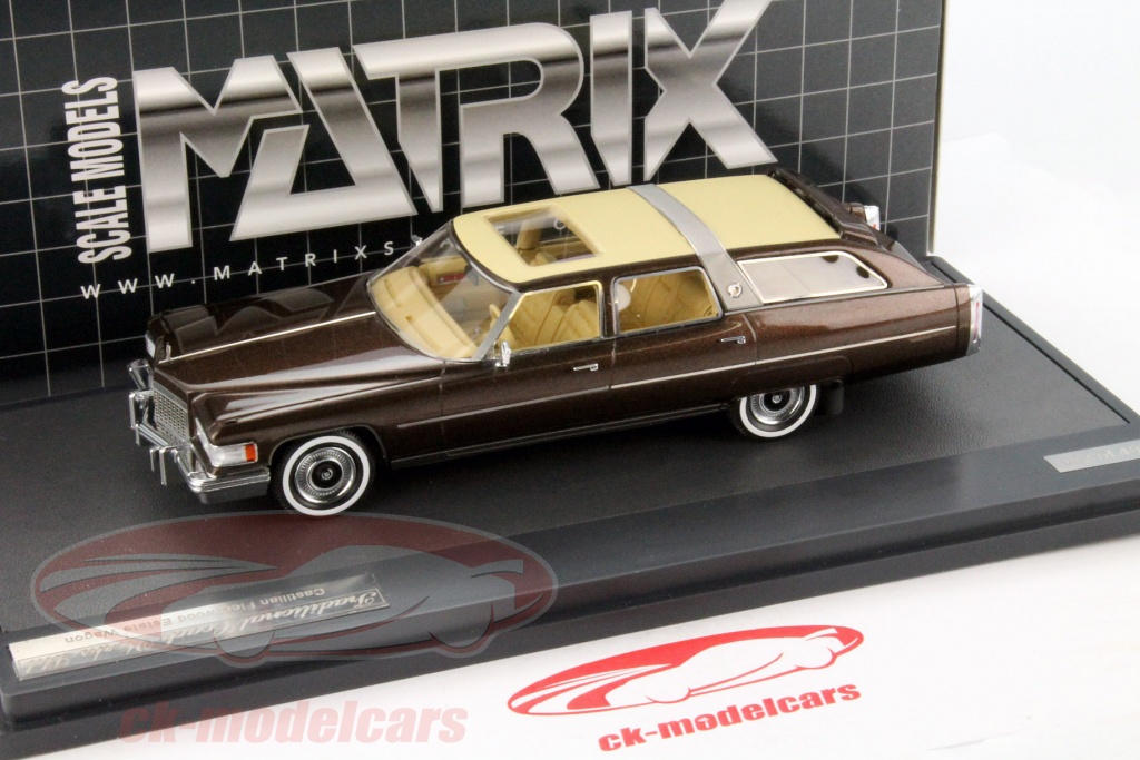 Matrix 1:43 Cadillac Fleetwood Brougham Wagon Baujahr 1976 braun ...
