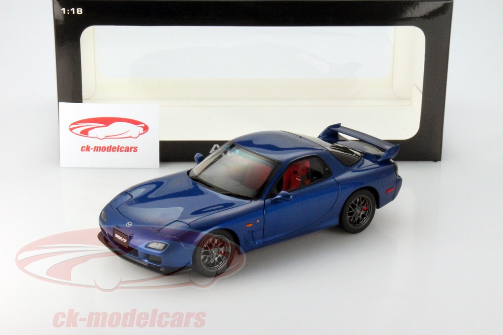 AUTOart 1:18 Mazda Savanna RX-7 (FD) Spirit R Grade A blue mica 75988 ...