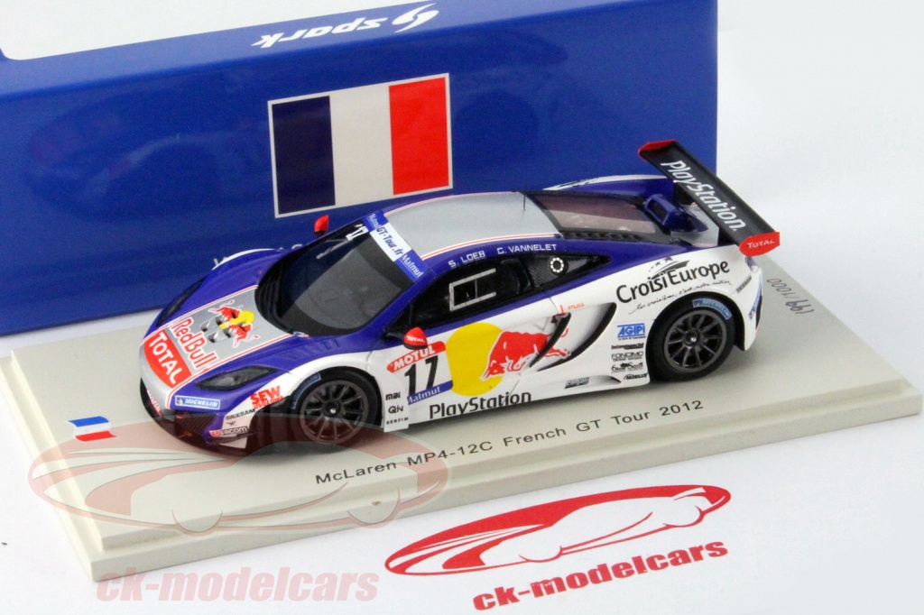 Spark 1:43 McLaren MP4-12C #17 French GT Tour Paul Ricard 2012 Loeb ...