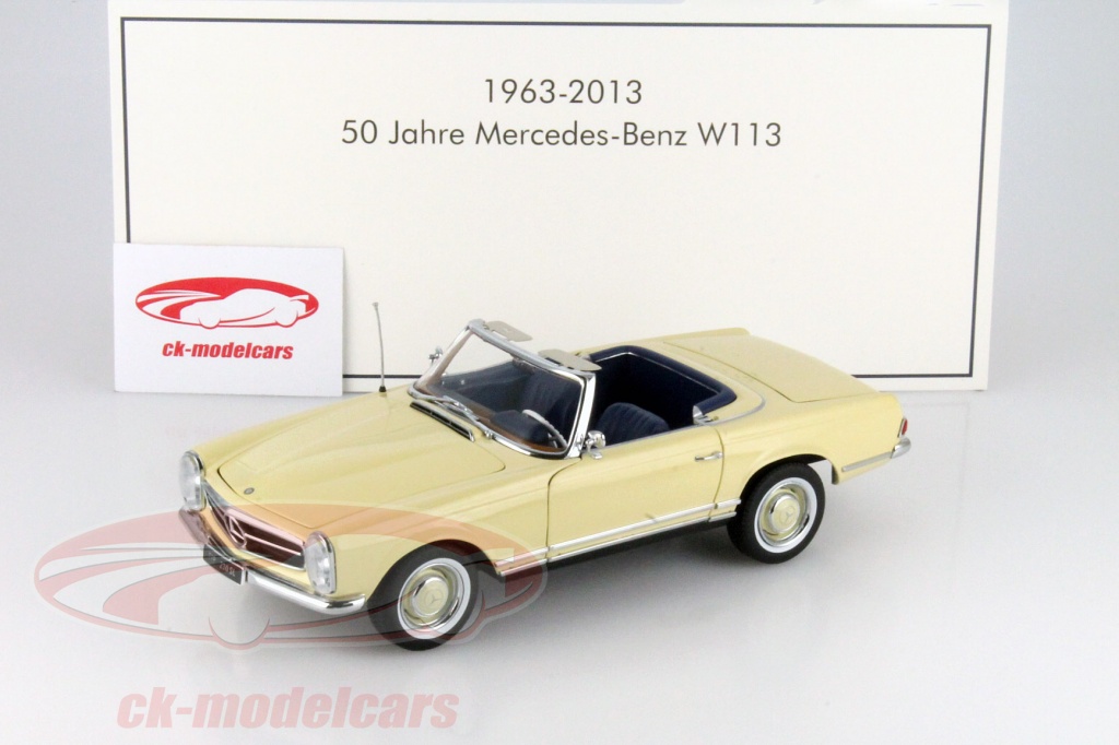 Norev 1:18 メルセデス·ベンツ 230 SL （W113） 塔 IAA プレゼンテーション 1963 ベージュ 183504 モデル ...