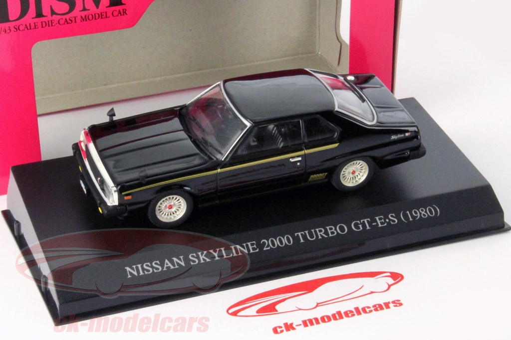 Dism 1:43 Nissan Skyline 2000 Turbo GT ES Year 1980 black 14110bk model ...
