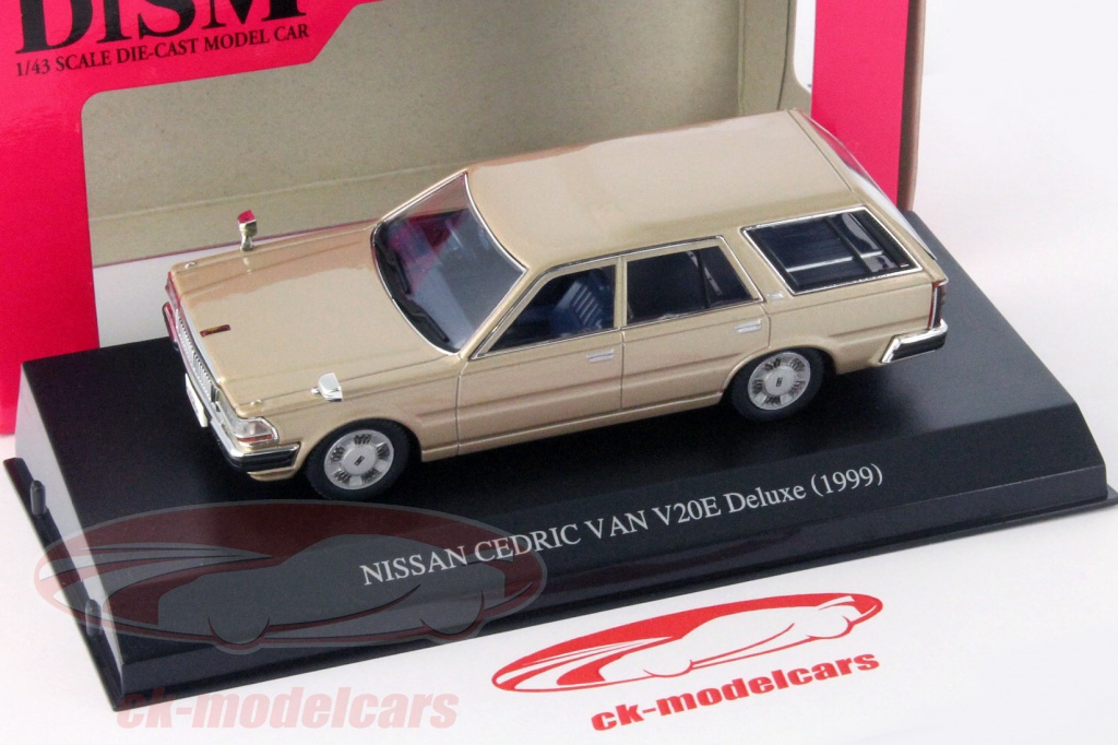Dism 1:43 Nissan Cedric Van V20E Deluxe Year 1999 gold metallic 77160 ...