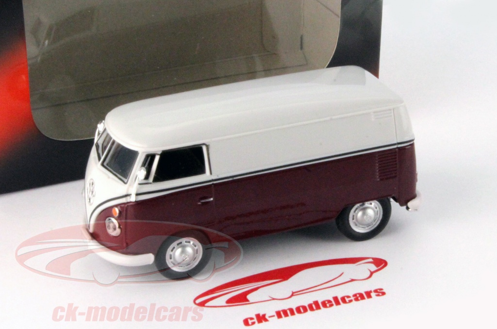 Cararama 1:43 Volkswagen VW Transporter T1 red - white CK9991644 model ...