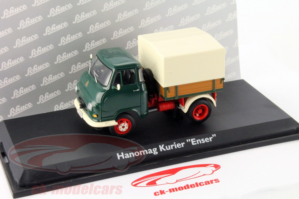 Schuco 1:43 Hanomag Kurier Enser Tractor green / white 03251 model car 03251 4007864032518