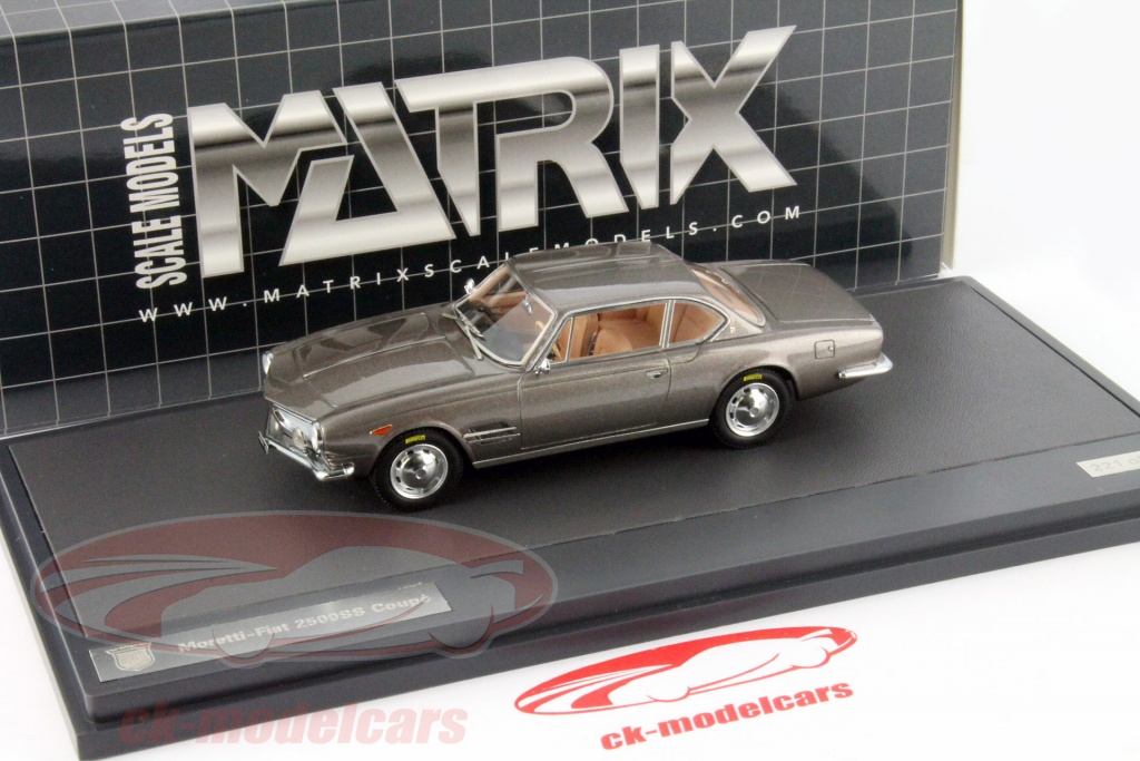 Matrix 1:43 Moretti Fiat 2500 SS Coupe Baujahr 1962 grau MX41309-081 ...