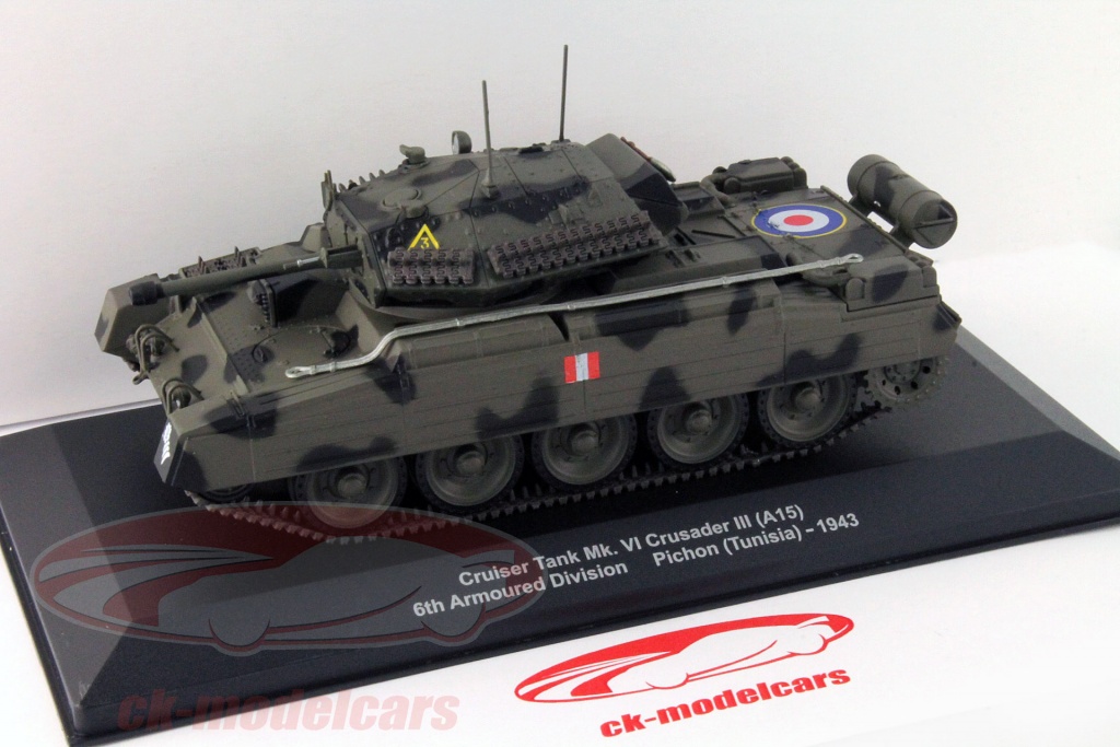 Altaya 1:43 Cruiser Tank MK6 Crusader 3 6th Armoured Division Pichon ...