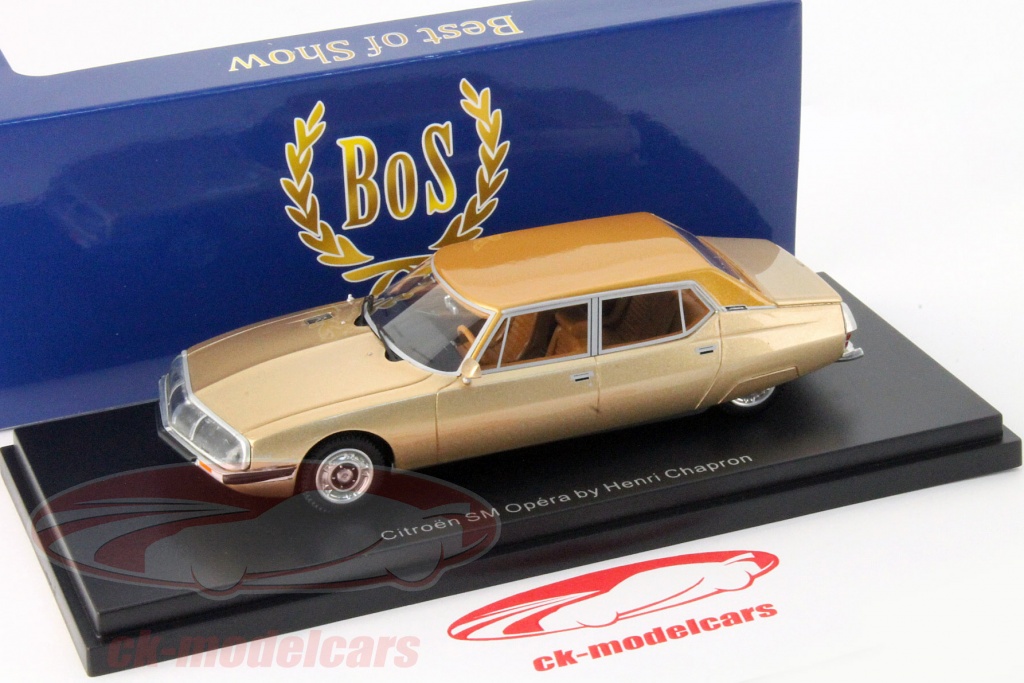 BoS-Models 1:43 Citroen SM Opera by Henri Chapron gold metallic ...