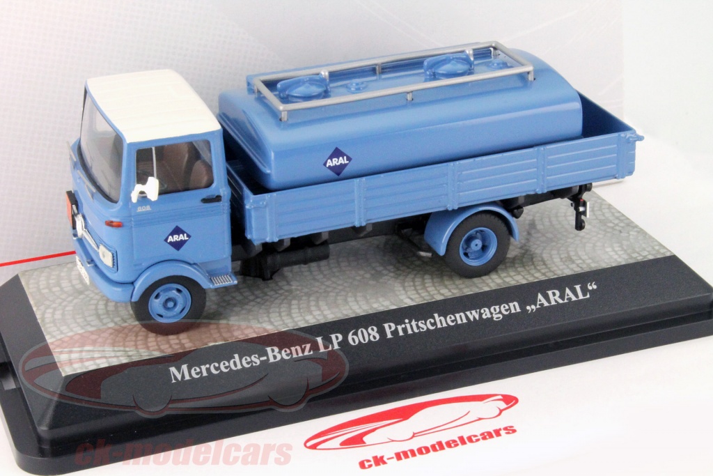 Premium Classixxs 1:43 Mercedes-Benz LP 608 Platform truck ARAL blue ...