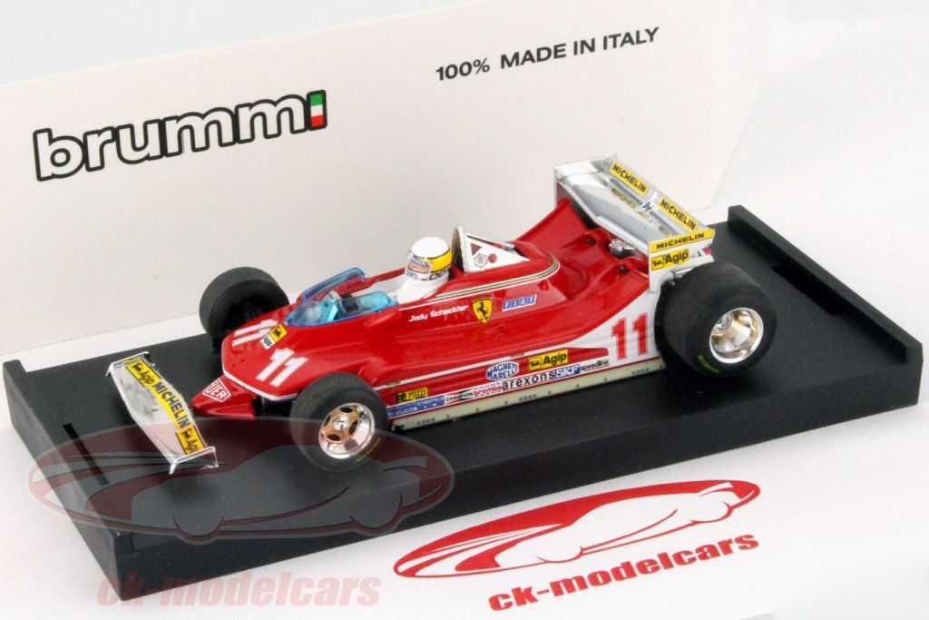 Brumm 1:43 Jody Scheckter Ferrari 312 T4 #11 World Champion GP Monaco Formula 1 1979 R513-CH ...