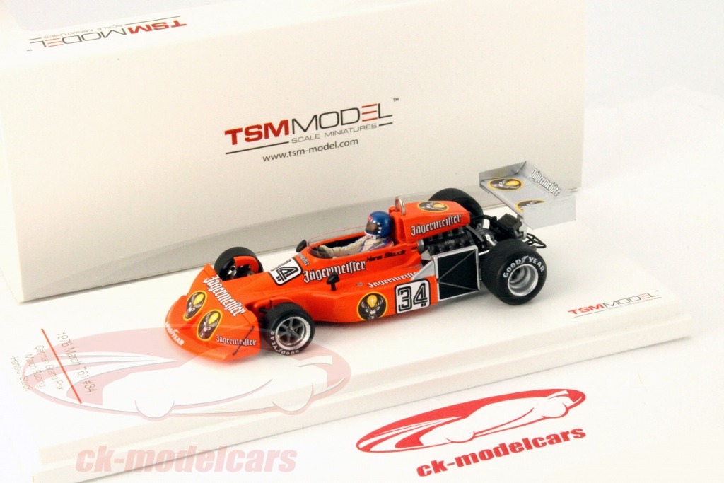 True Scale 1:43 Hans-Joachim Stuck March 761 #34 GP Germany 1976 TSM124330 model car TSM124330 ...
