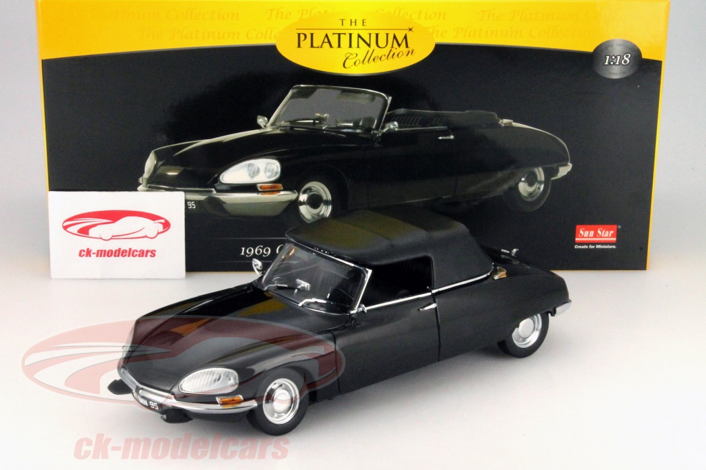 Sun Star Models 1:18 Citroen DS 21 Convertible with Soft top Year 1969 ...