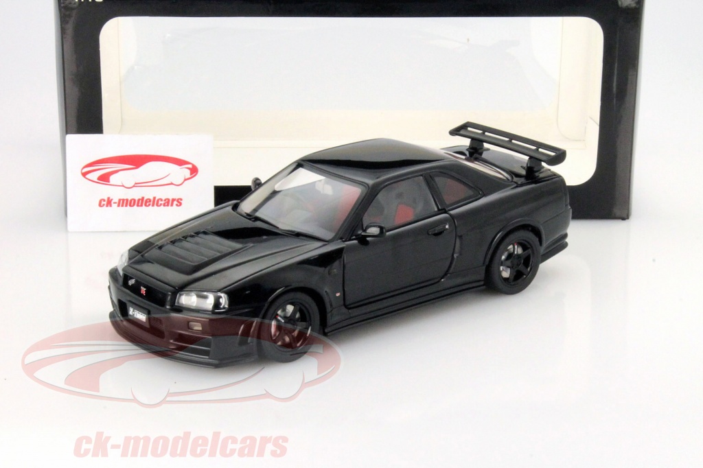 AUTOart 1:18 Nissan Skyline Nismo R34 GT-R Z-Tune Baujahr 2005 schwarz ...