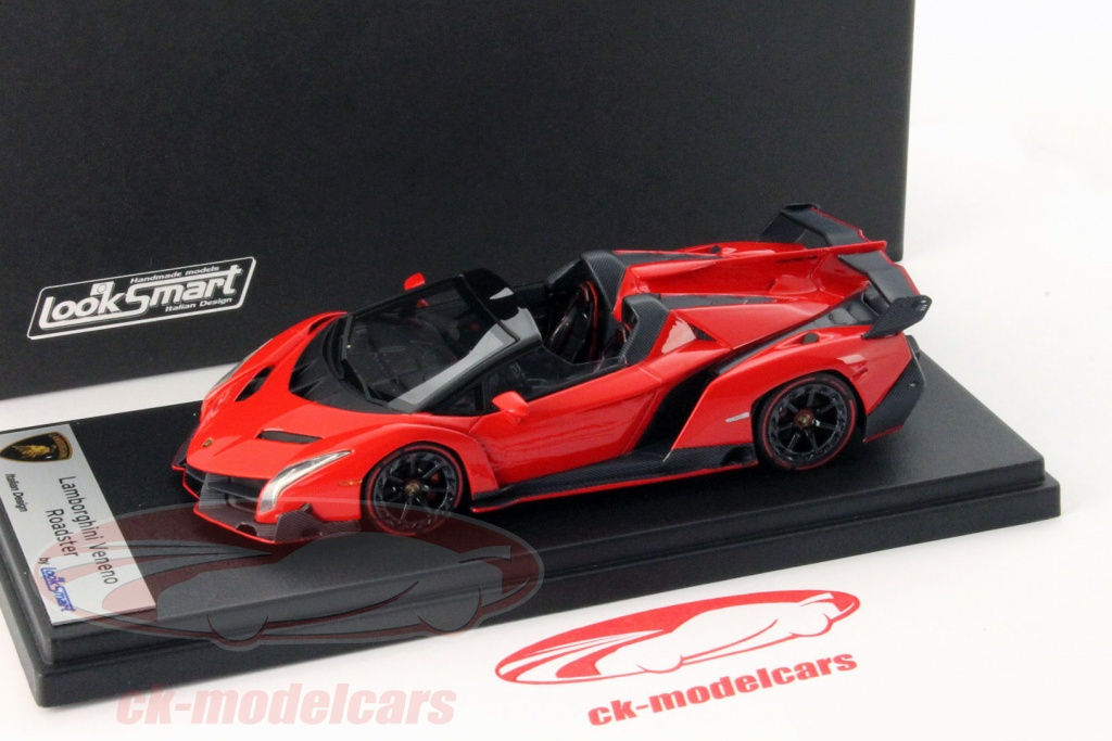 LookSmart 1:43 Lamborghini Veneno Roadster Mars red LS429D model car LS429D