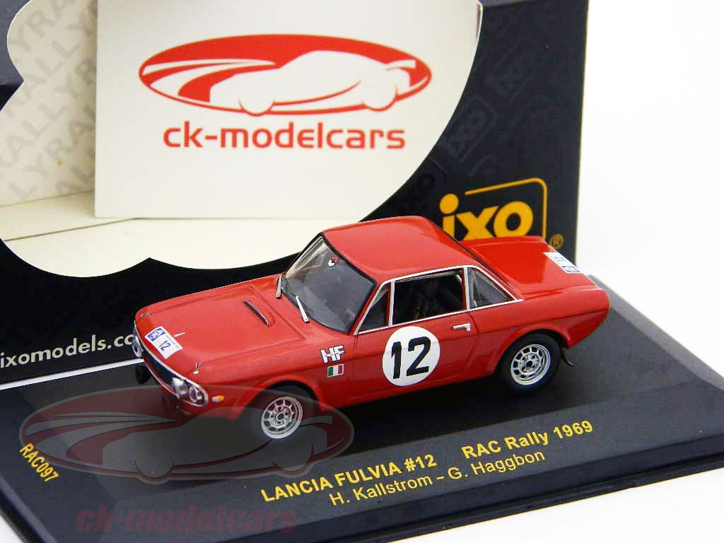 Ixo 1:43 Lancia Fulvia #12 RAC Rally 1969 RAC097 model car RAC097 ...