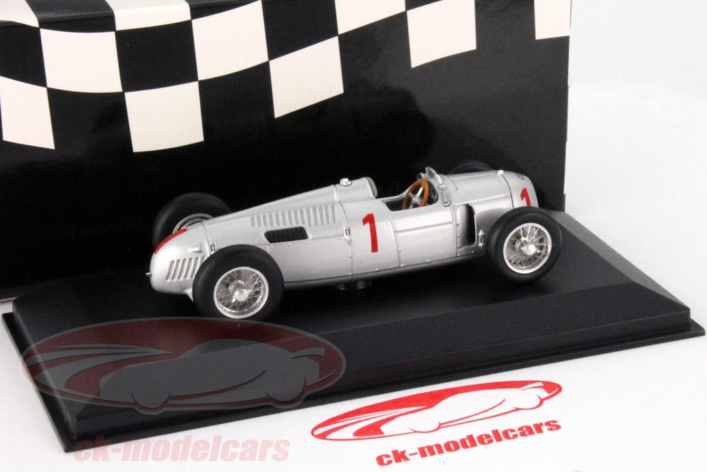 Minichamps 1:43 Auto Union Typ B #1 2e Duitse GP 1935 Hans J. Stuck ...