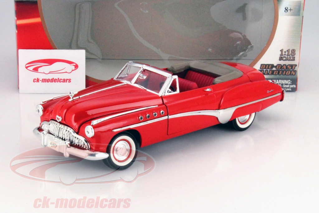 MotorMax 1:18 Buick Roadmaster Année de construction 1949 rouge ...
