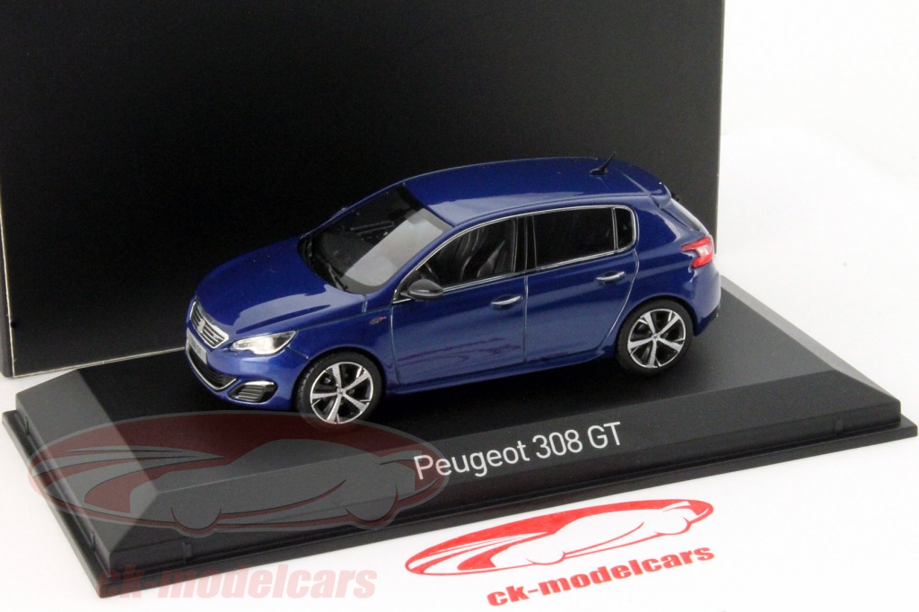 Norev 1:43 Peugeot 308 GT 建設した年 2014 青 メタリック 473826 モデル 車 473826 ...