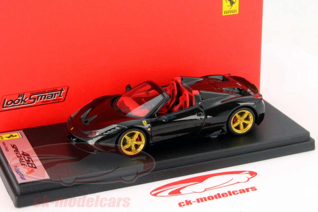 LookSmart 1:43 Ferrari 458 Speciale A black LS435F model car LS435F