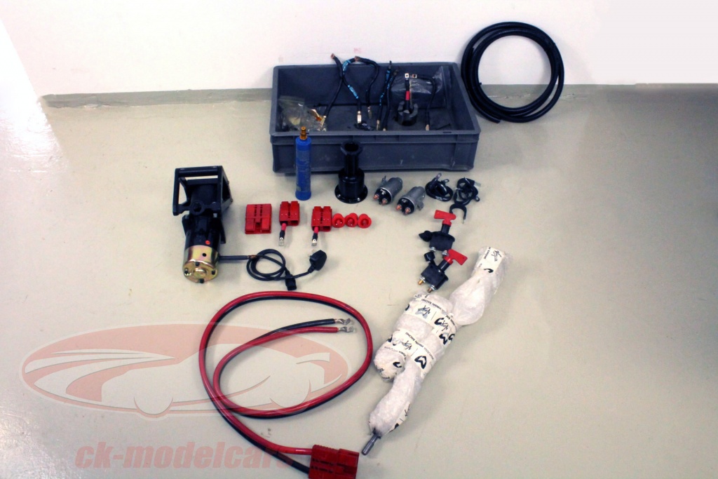 Formula 1 engine starter box with parts for Cosworth V8 Marussia F1 Team