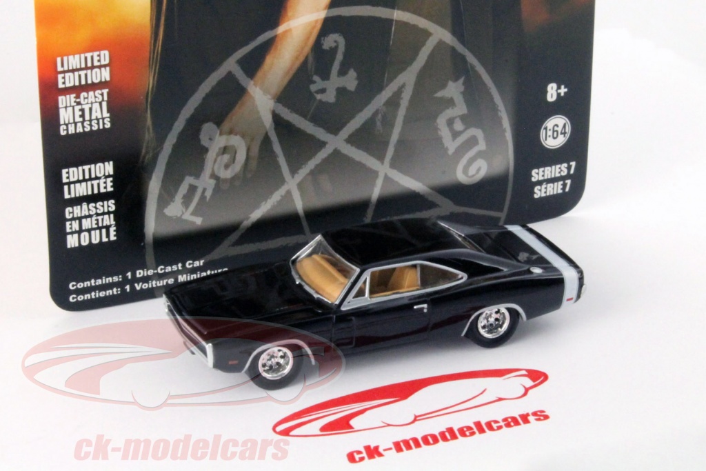 Greenlight 1:64 Dodge Charger Year 1970 black Supernatural 44670C model ...