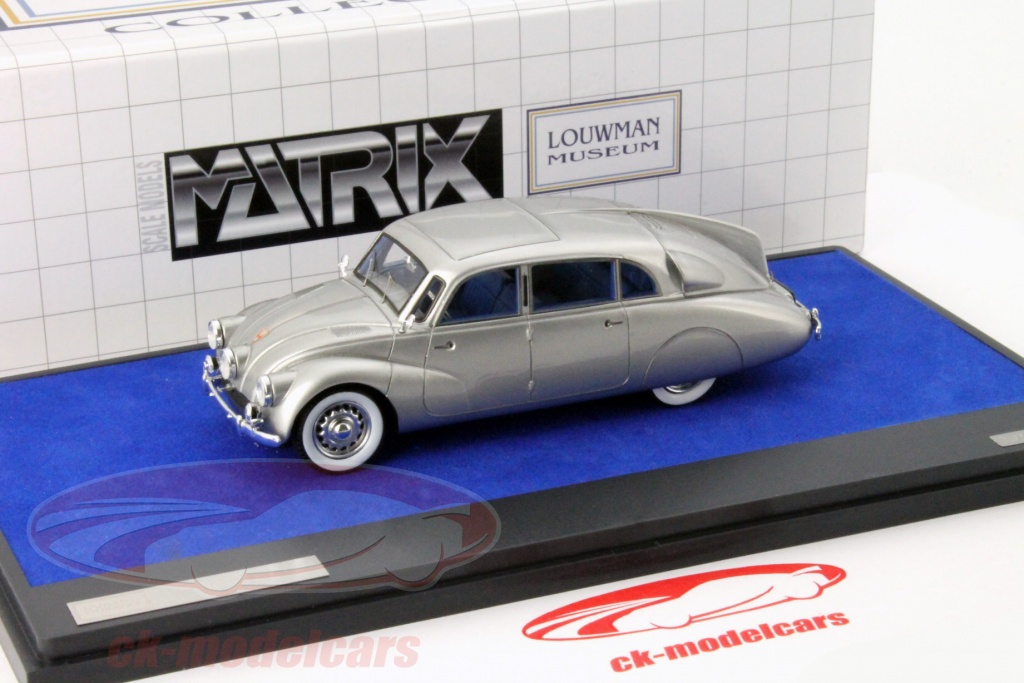 Matrix 1:43 Tatra T87 Année 1941 argent MXLM01-1901 modèle voiture ...