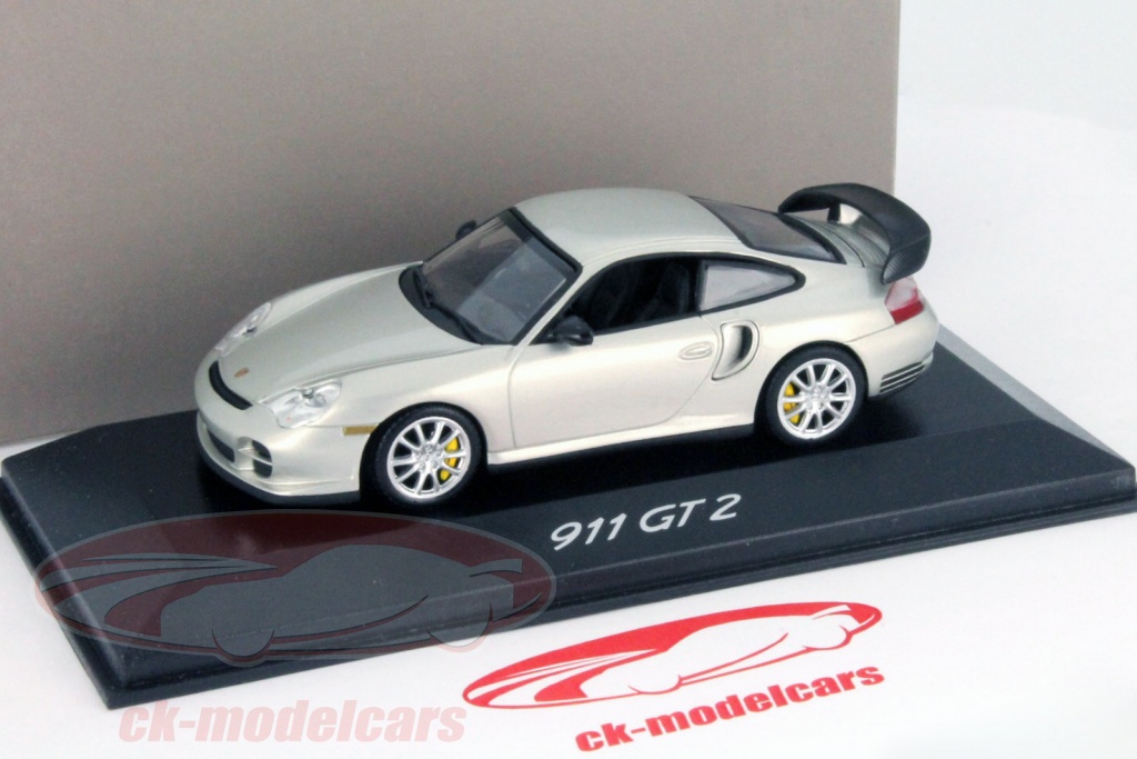 Minichamps 1:43 Porsche 911 (996) GT 2 silver WAP 020 119 15 model car WAP 020 119 15