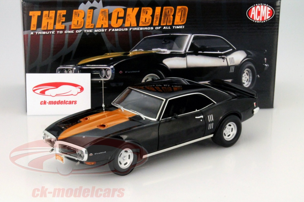 GMP 1:18 Pontiac Firebird Baujahr 1968 schwarz / gold 1805201 ...