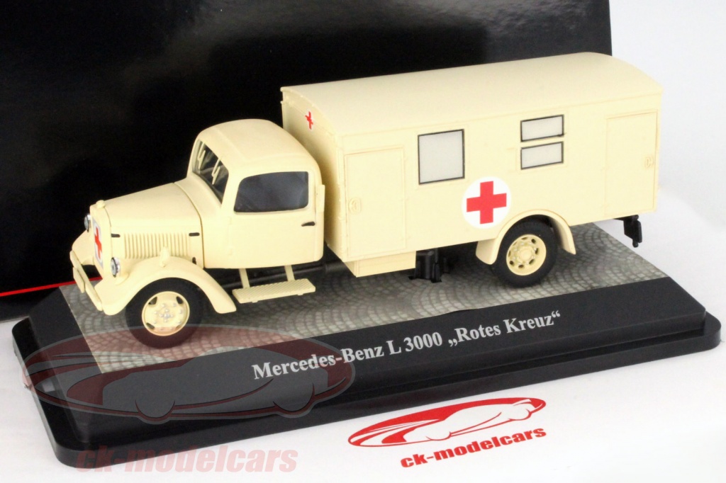 Premium Classixxs 1:43 Mercedes-Benz L3000 Red Cross PCL18326 model car ...