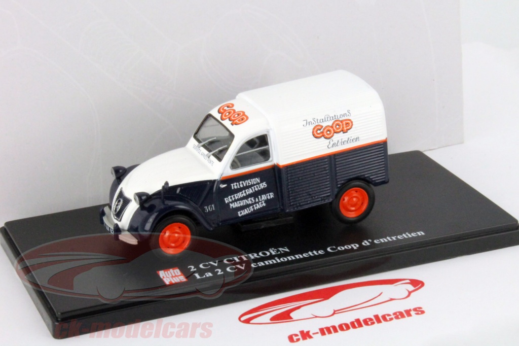 Altaya 1:43 Citroen 2CV Transporter Coop weiß / dunkelblau CK919739 ...