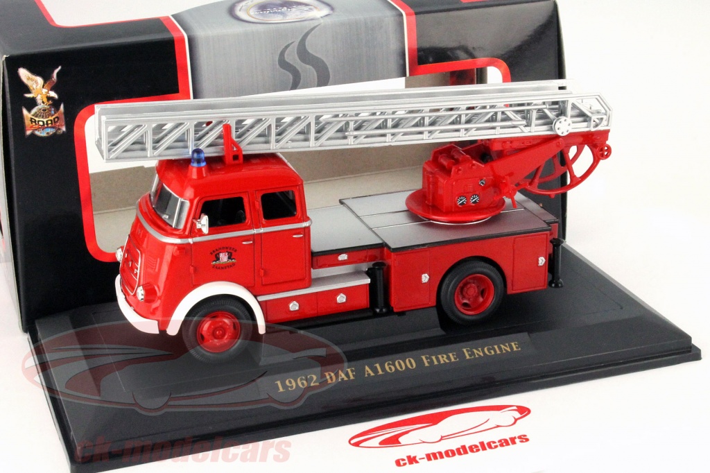 Yat Ming 1:43 DAF A1600 Fire department 1962 red / white 43016 model ...