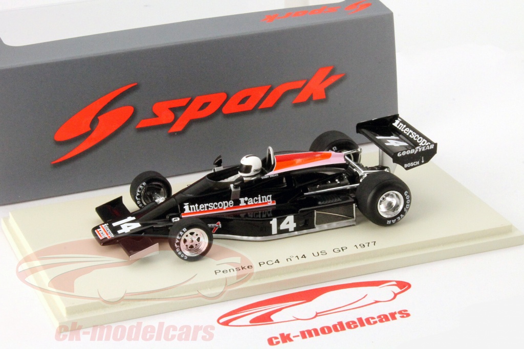 Spark 1:43 Danny Ongais Penske PC4 #14 US GP Formel 1 1977 S3374 ...