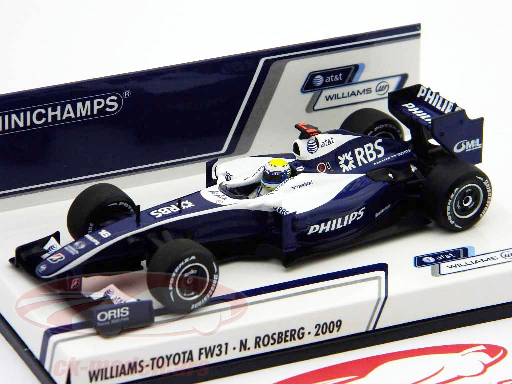 Minichamps 1:43 N. Rosberg Williams-Toyota FW31 Formel 1 2009 400090016 ...