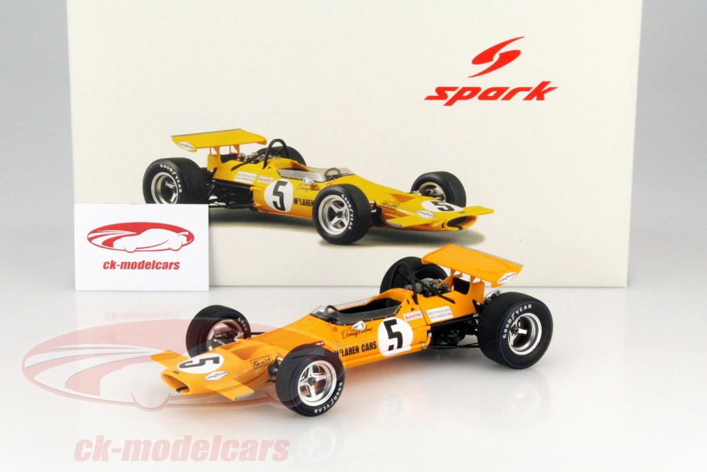 Spark 1:18 Denis Hulme McLaren M7A #5 Winner Mexico GP Formula 1 1969 ...