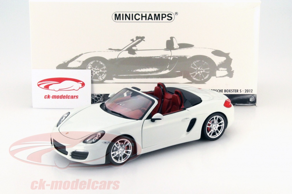 Minichamps 1:18 Porsche Boxster S (981) Year 2012 white 113062031 model ...
