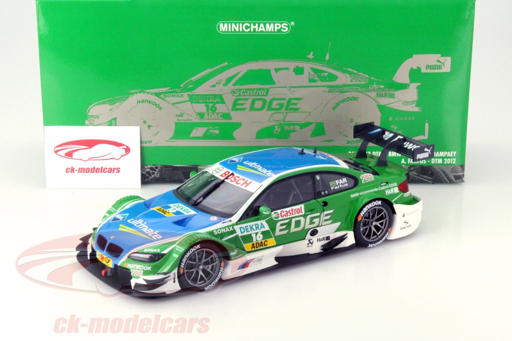 Minichamps 1:18 Augusto Farfus BMW M3 DTM #16 DTM 2012 Team RBM 100122216 model car 100122216 ...