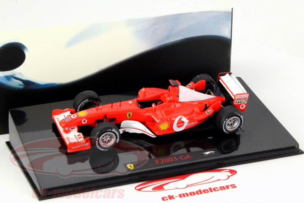HotWheels Elite 1:43 M. Schumacher Ferrari F2003-GA #1 World Champion ...
