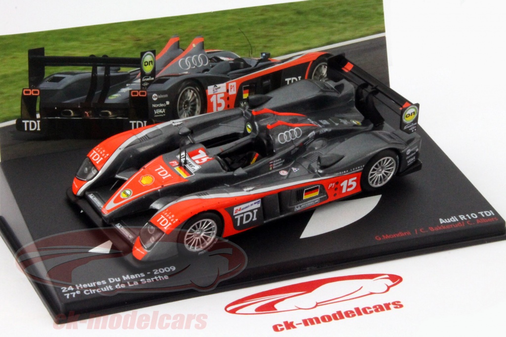 Ixo 1:43 Audi R10 TDI #15 24h LeMans 2009 Kolles Altaya CK919831 model car CK919831