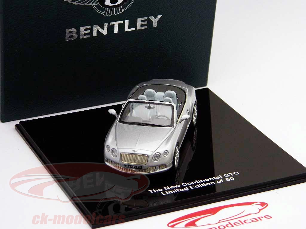 Minichamps 1:43 The new Bentley Continental GTC silver IAA 2011 BL927 ...