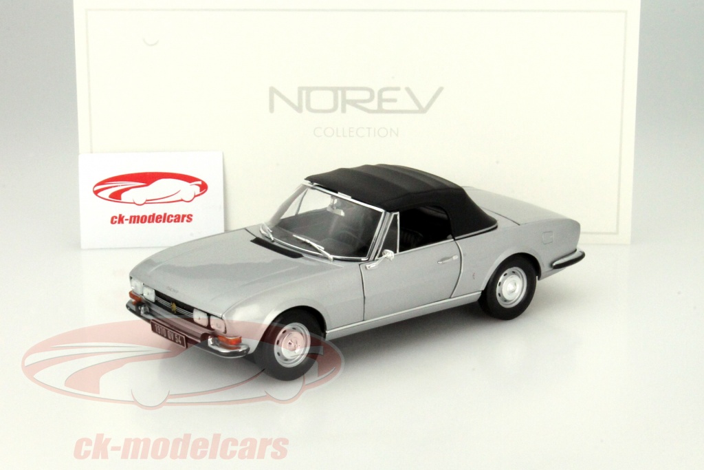 Norev 1:18 Peugeot 504 Cabriolet Year 1971 gray metallic 184777 model ...
