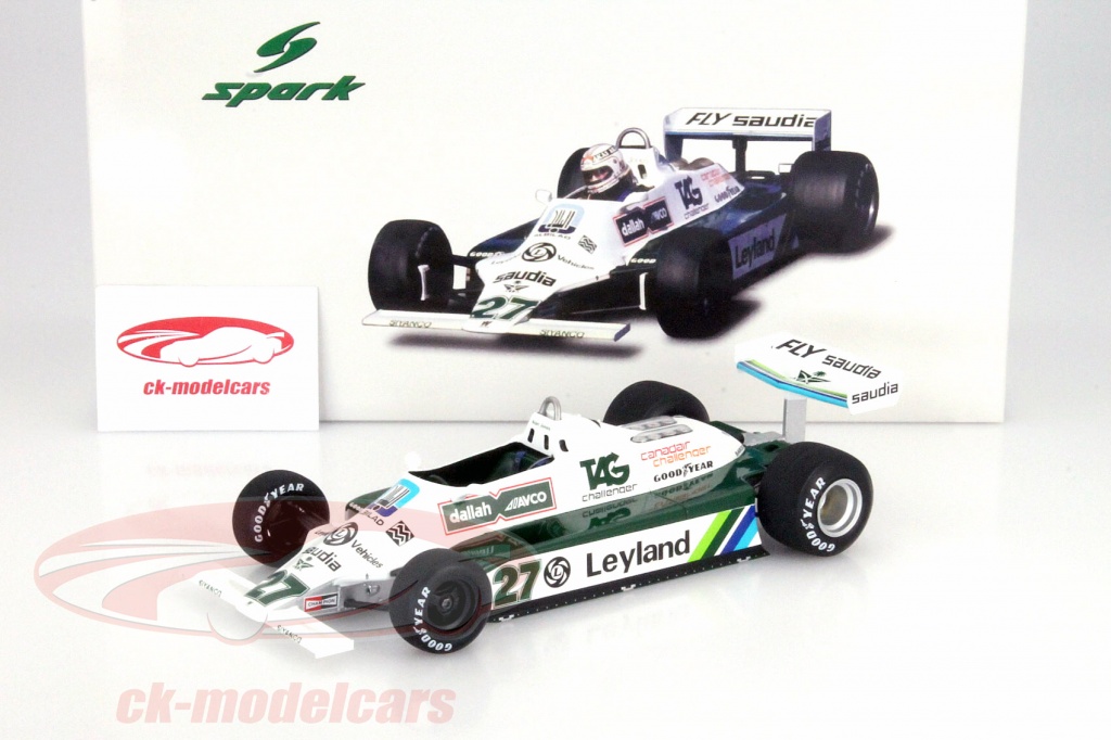 Spark 1:18 Alan Jones Williams FW07B #27 World Champion Formula 1 1980 18S117 model car 18S117 ...
