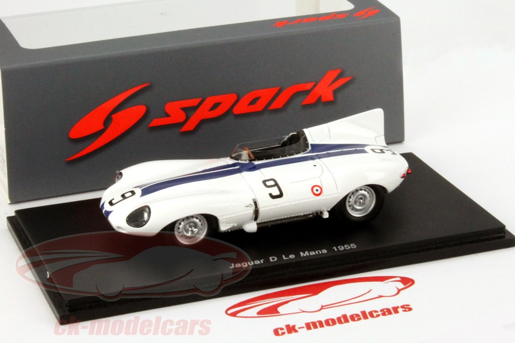 Spark 1:43 Jaguar D-Type #9 24h LeMans 1955 Briggs Cunningham S2132 ...