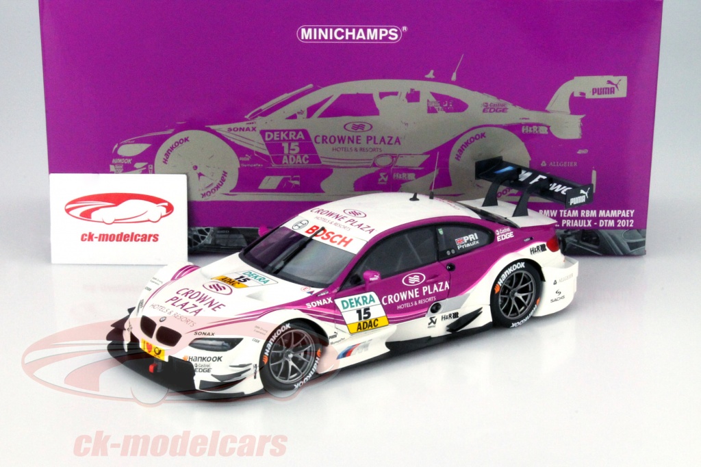 Minichamps 1:18 A. Priaulx BMW M3 DTM #15 DTM 2012 BMW Team RBM 100122215 Modellauto 100122215 ...