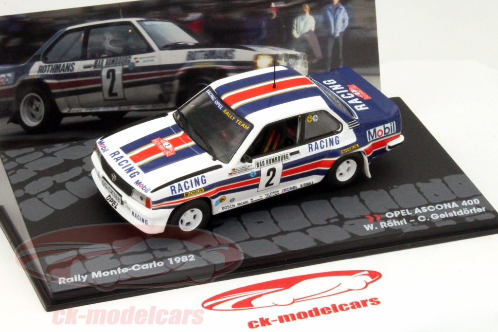 Altaya 1:43 W. Röhrl Opel Ascona 400 #2 Ganador Rally de Montecarlo ...