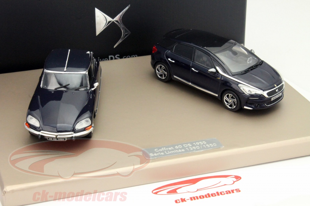 Norev 1:43 Citroen DS23 and Citroen DS5 2-Car Set black / dark blue ...