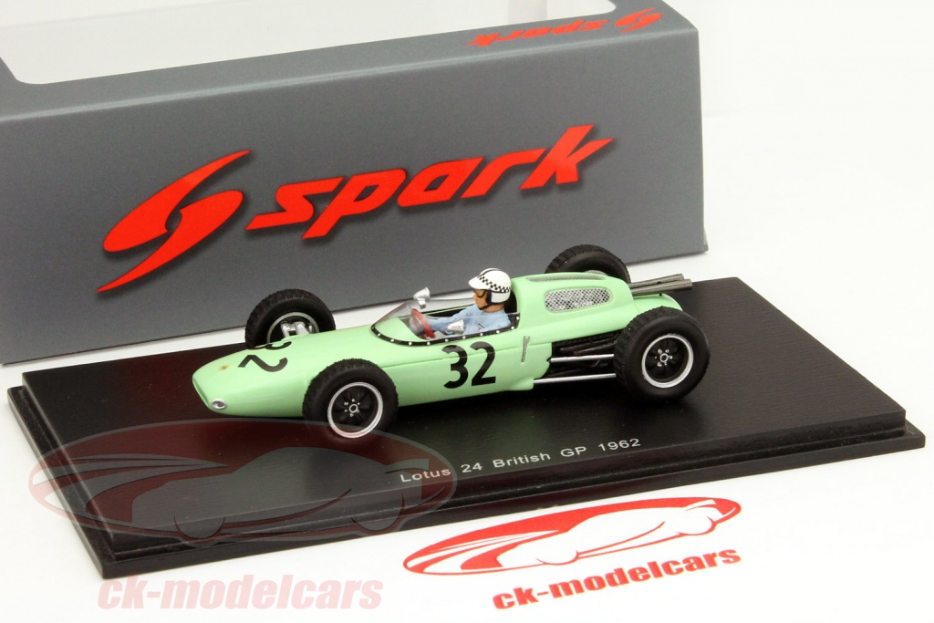 Spark 1:43 Innes Ireland Lotus 24 #32 British GP Formula 1 1962 S4270 ...