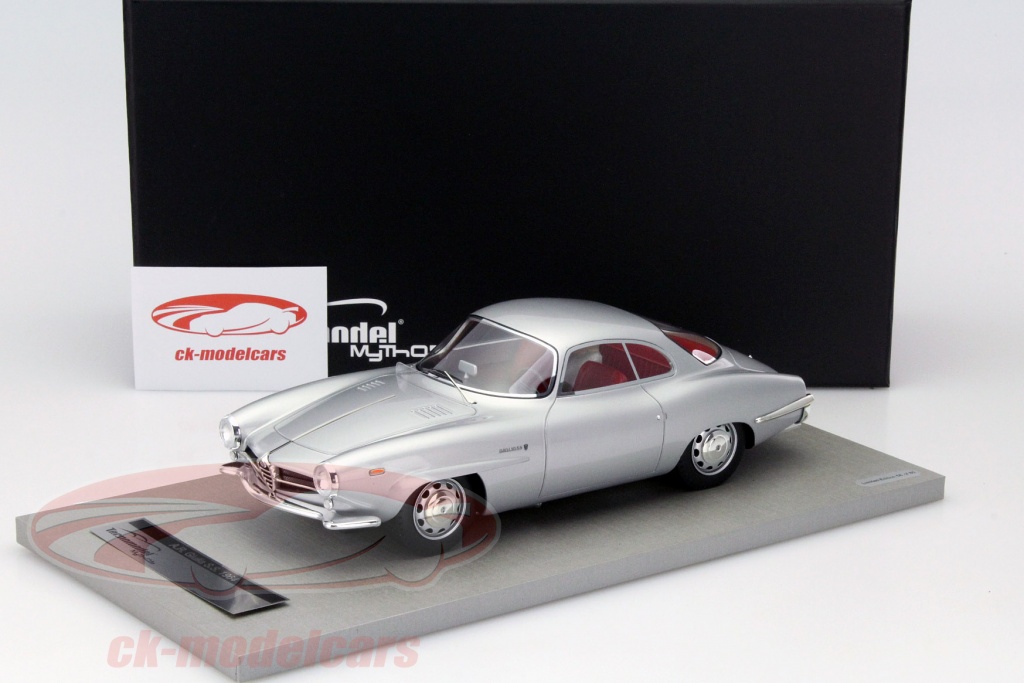 BBR Models 1:18 Alfa Romeo Giulia SS 1600 Year 1963 silverware / red ...