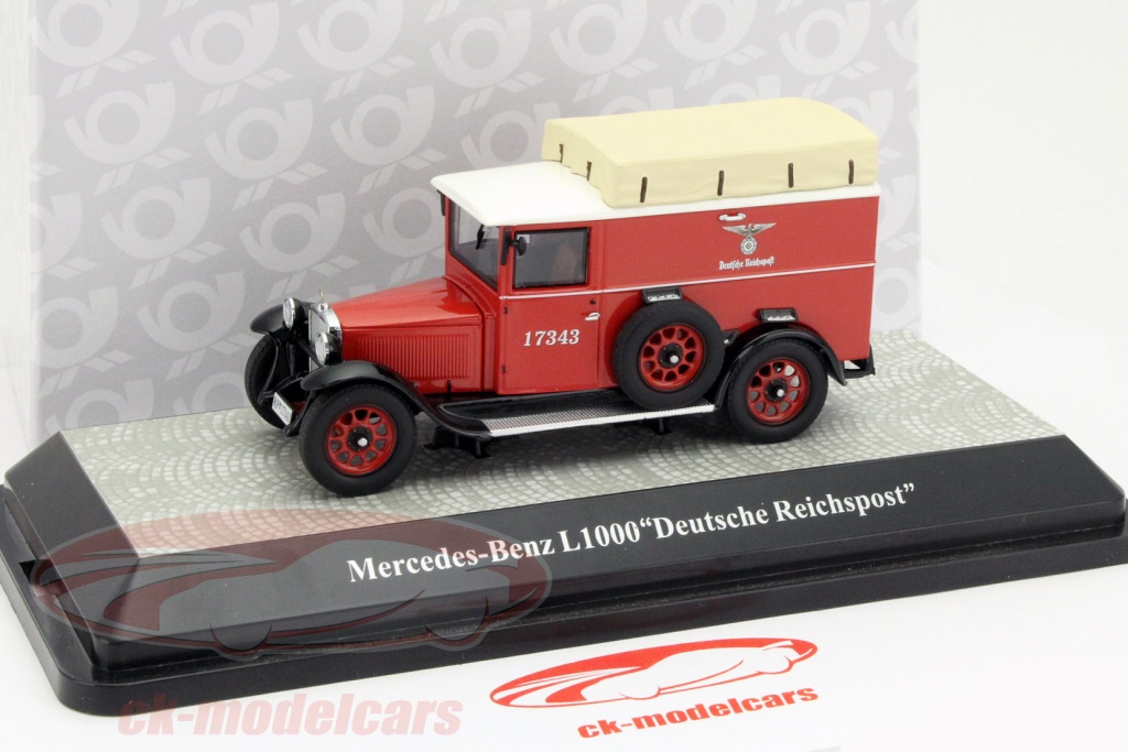 Premium Classixxs 1:43 Mercedes-Benz L1000 German Reichspost red 018031 ...