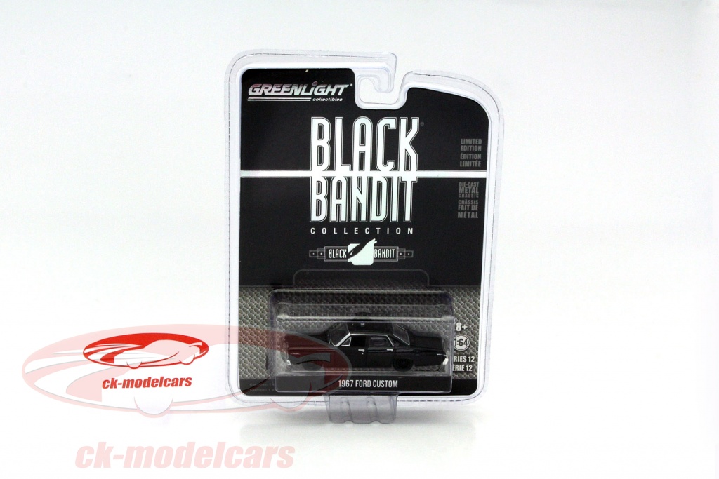 Greenlight 1:64 Ford Custom Year 1967 black 27780B model car 27780B ...