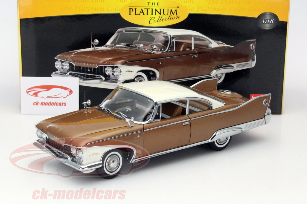 Sun Star Models 1:18 Plymouth Fury Hard Top Baujahr 1960 oyster weiß ...